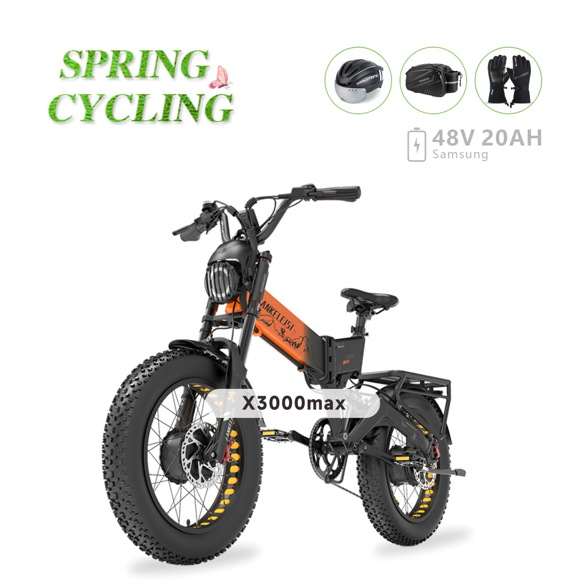 Lankeleisi X3000 MAX 2000W Elektro-Mountainbike mit zwei Motoren