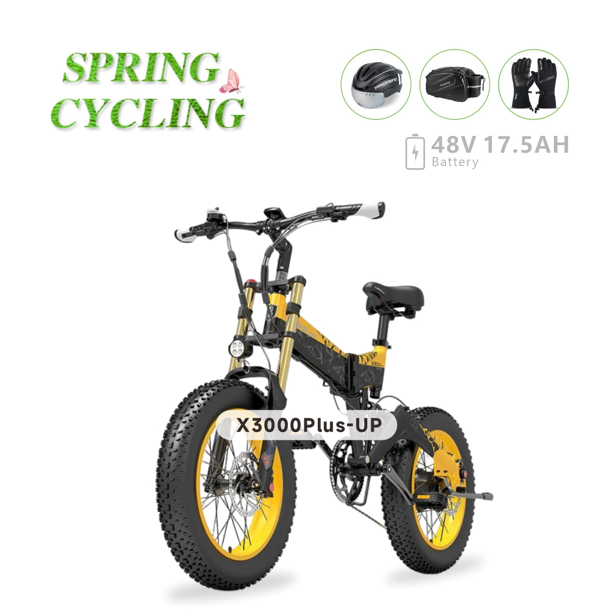 LANKELEISI X3000Plus-UP Fat Tire Snow E-Bike
