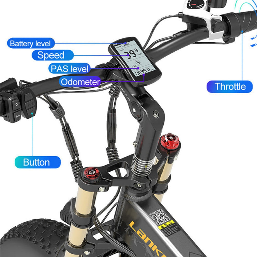 LANKELEISI X3000Plus-UP Fat Tire Snow E-Bike