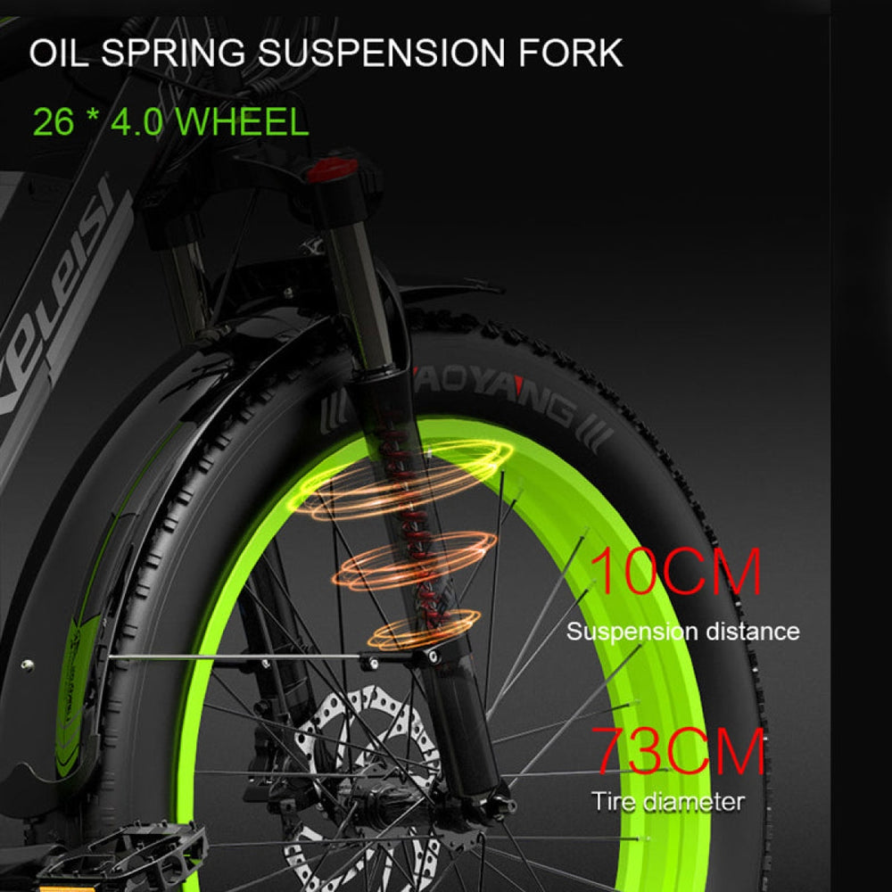 LANKELEISI XC4000 Electric Mountain Fat Tire Bike